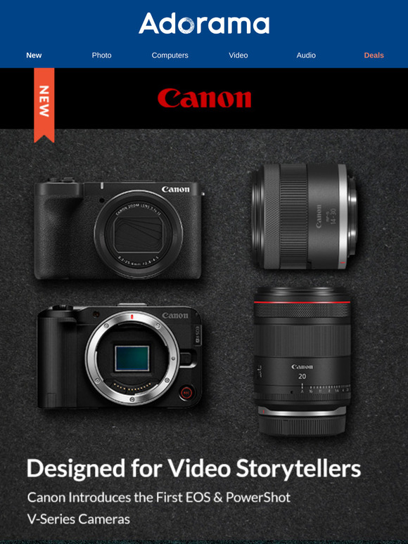 Adorama: Canon’s First V-Series Cameras Have Arrived – PowerShot V1 ...