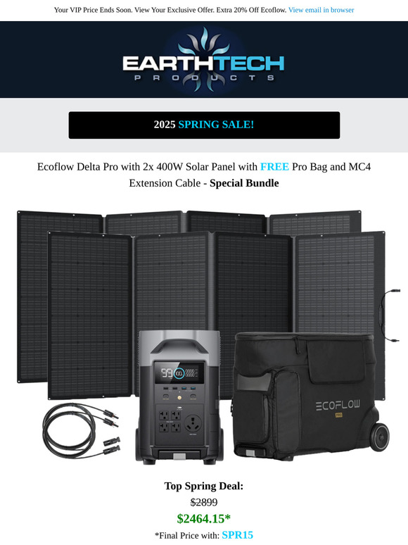 Earthtech Products: 🌷 Big 2025 Spring Sale + 👑 Your VIP Status Bonus ...