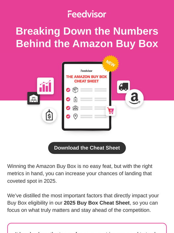 Feedvisor: The 2025 Buy Box Cheat Sheet: Key Metrics You Need to Win ...