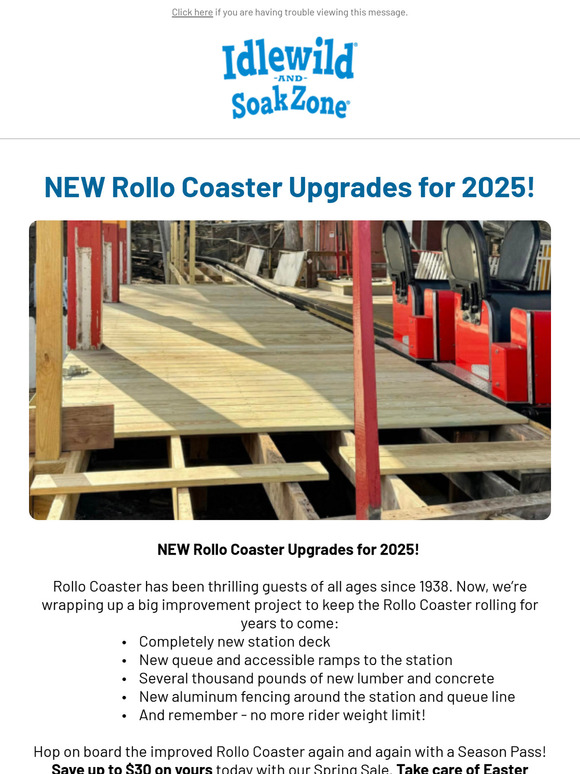 Idlewild: NEW Rollo Coaster Upgrades for 2025! 🎢 | Milled