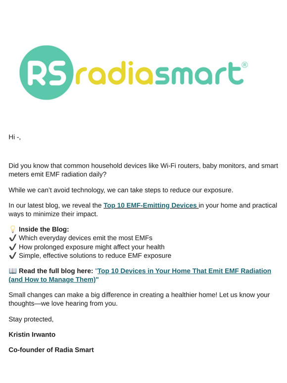 Radia Smart: Top 10 Devices in Your Home That Emit EMF Radiation (and ...