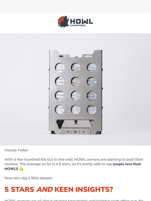 Howl Campfires: The results are in: Is the R1 a keeper? 🧐 | Milled