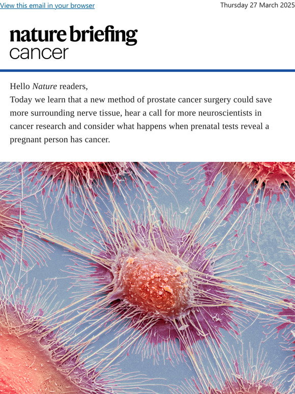 Nature: Cancer research needs more neuroscientists | Milled