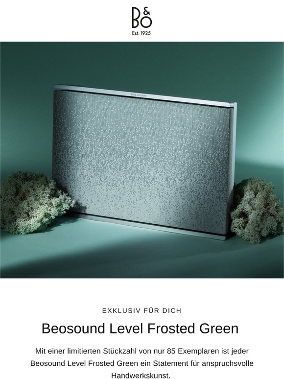Bang & Olufsen: Beosound Level Frosted Green | Milled