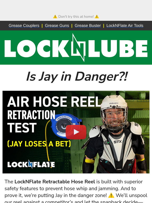 LockNLube: Jay puts it all on the line for our Retractable Air Reel ...