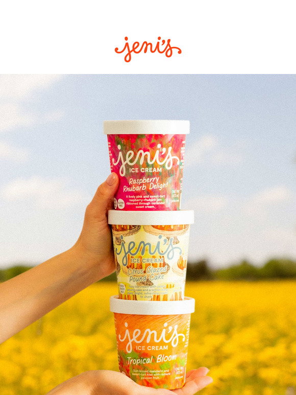 Jeni's Ice Cream: JUST DROPPED: The Spring Collection | Milled