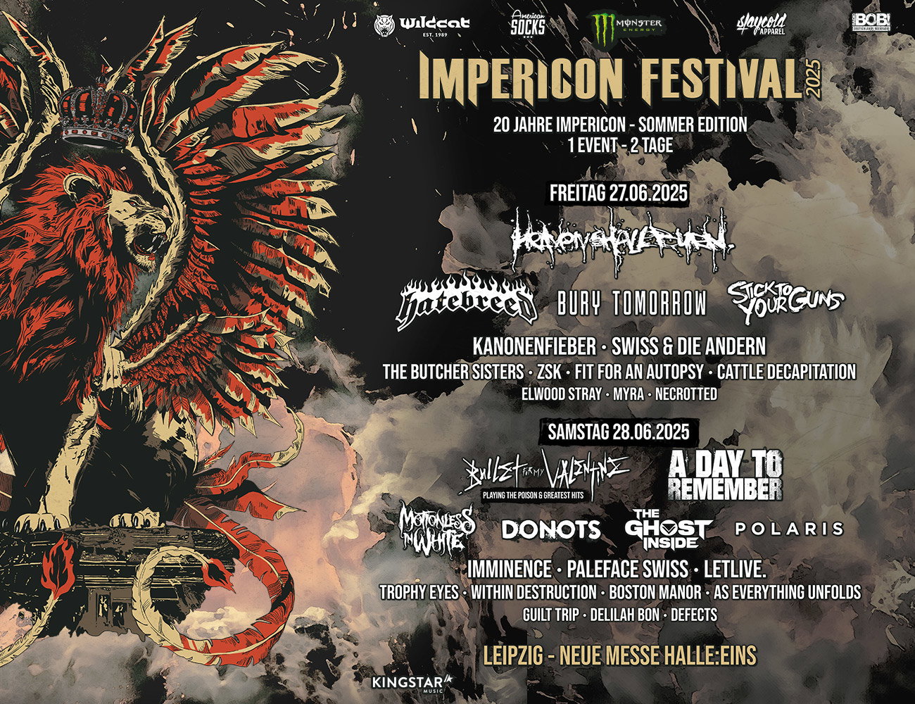 Impericon: 🦁 Impericon Festival 2025: Das finale Line-up steht! | Milled