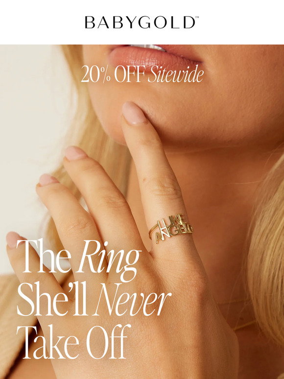 Baby Gold: The Ring She'll Never Take Off 💍 20% Off | Milled