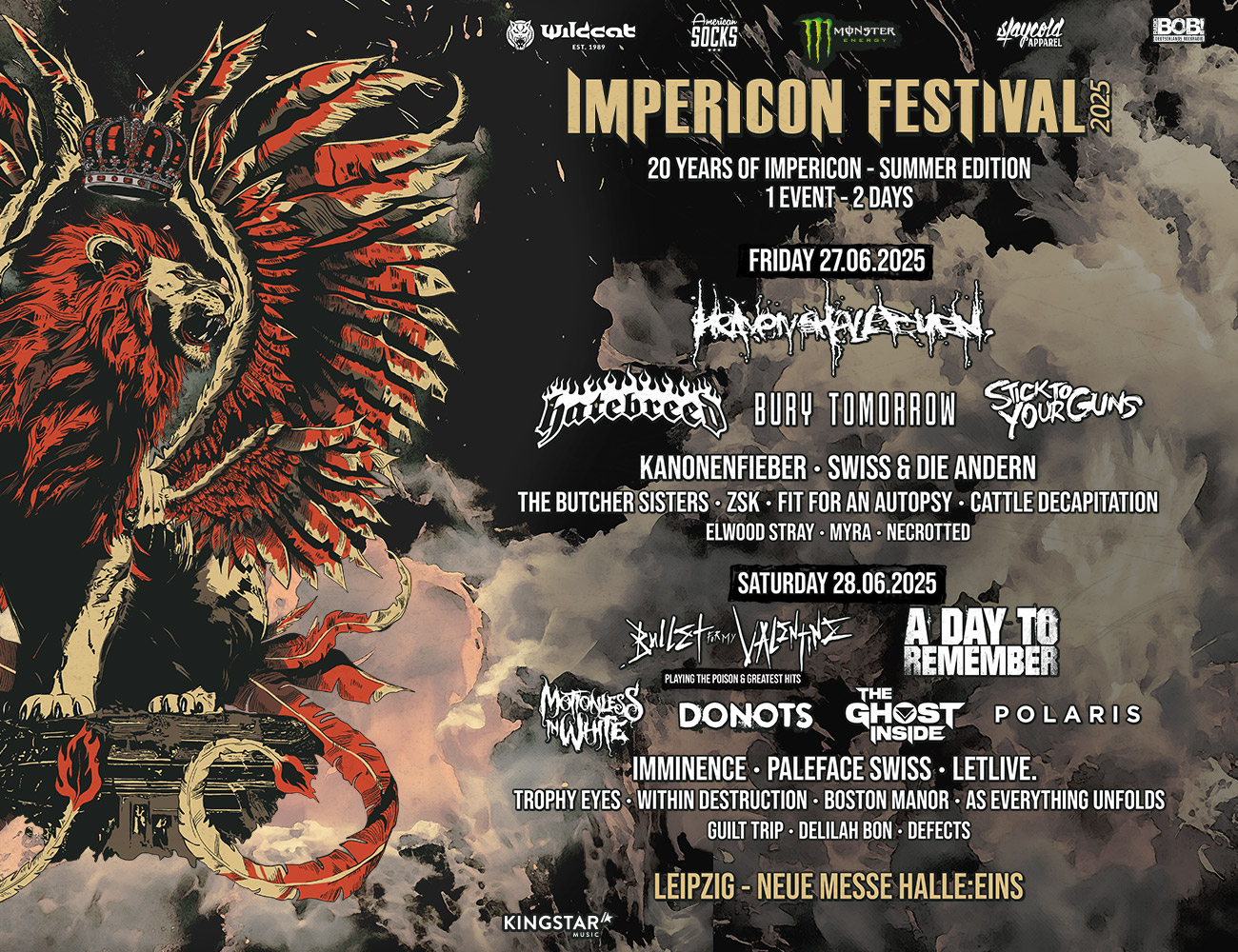 Impericon: 🦁 Impericon Festival 2025: The final line-up is here! | Milled