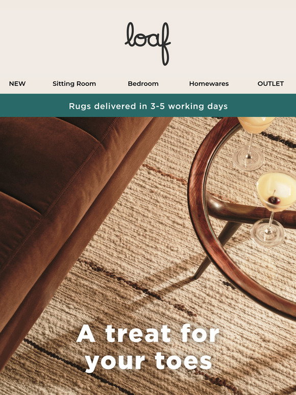 Loaf: NEW rugs that feel like hugs | Milled