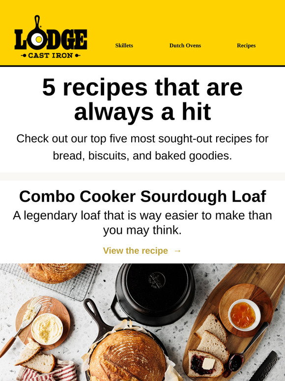 Lodge Cast Iron: Our top 5️⃣ bread recipes | Milled