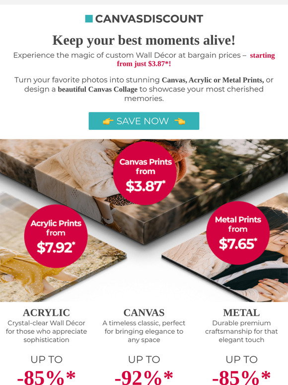 Canvasdiscount: Your exclusive deal is here – up to 92% off stunning ...