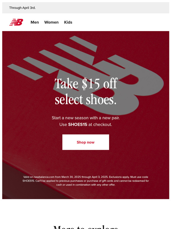 New Balance Email Newsletters: Shop Sales, Discounts, and Coupon Codes