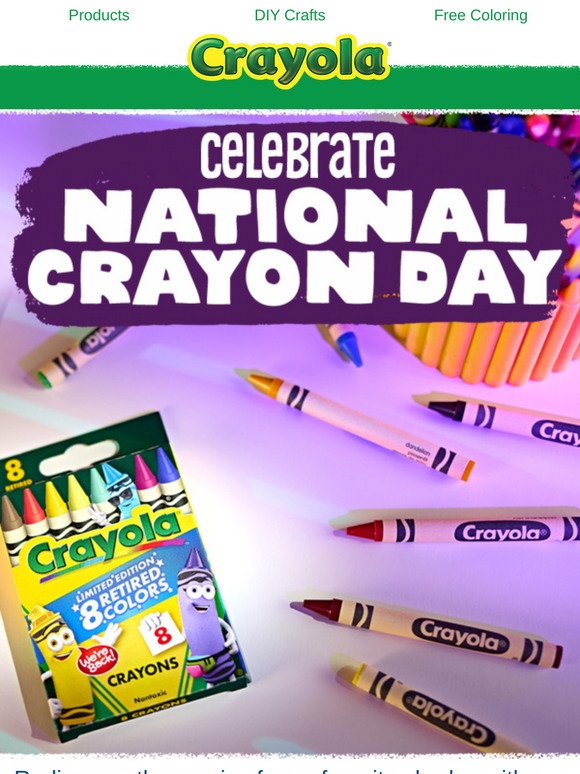 Crayola: 🖍️Celebrate National Crayon Day with Limited Edition Colors ...