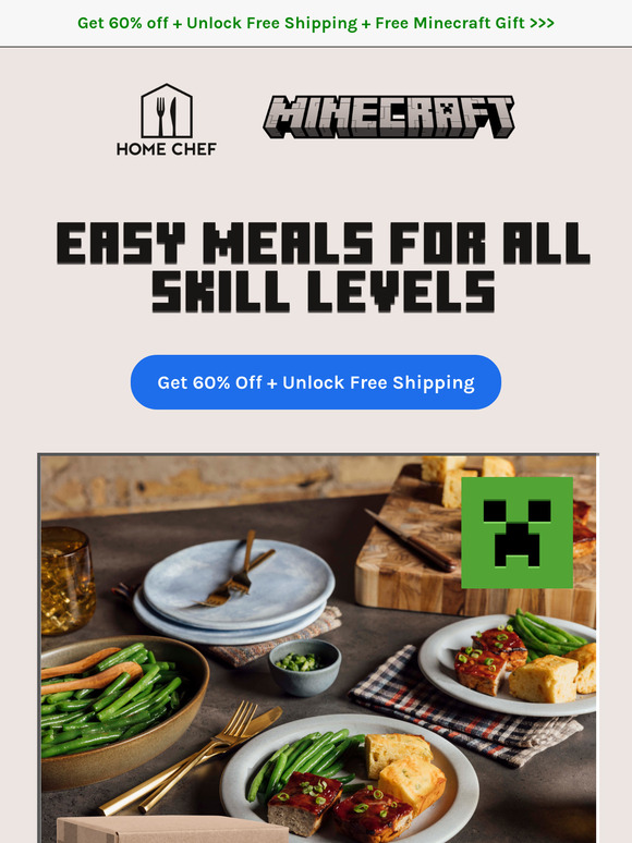 Home Chef: Get Minecraft-inspired meals delivered to your doorstep 📦 ...
