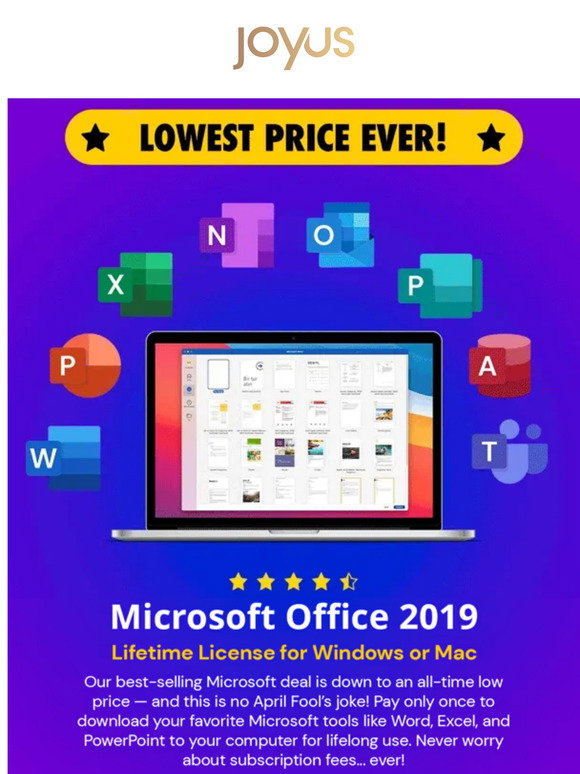 Joyus: Microsoft Office 🌟 As Low as $5 Per App! | Milled