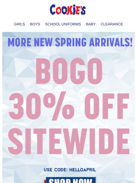 CookiesKids: All Jokes Aside, BOGO 30% OFF SITEWIDE TODAY 🙃 | Milled