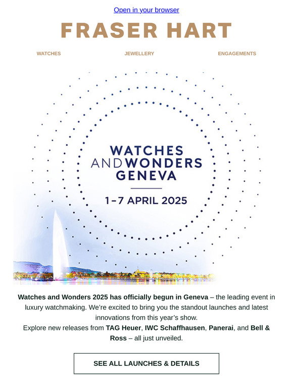 Fraser Hart: What’s New in Geneva: Watches & Wonders 2025 Begins | Milled