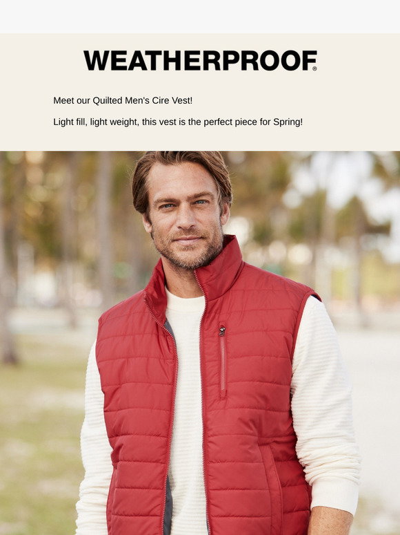 Weatherproof: Lightweight Comfort: Check Out Our New Vest | Milled