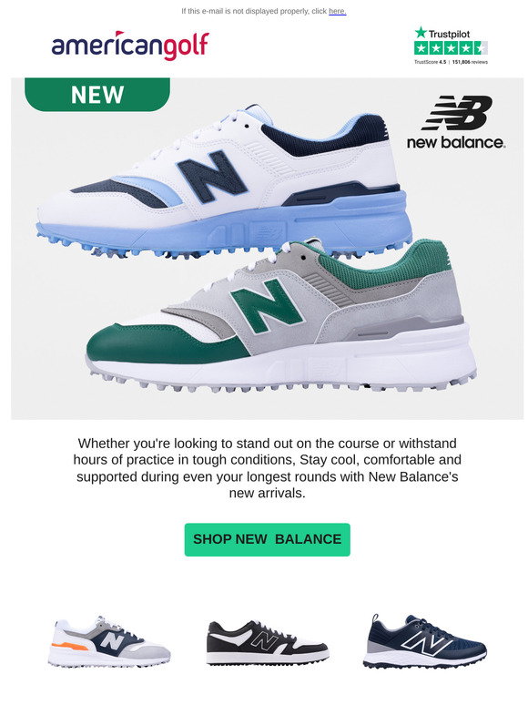 American Golf: New Balance shoes just dropped 👟 | Milled