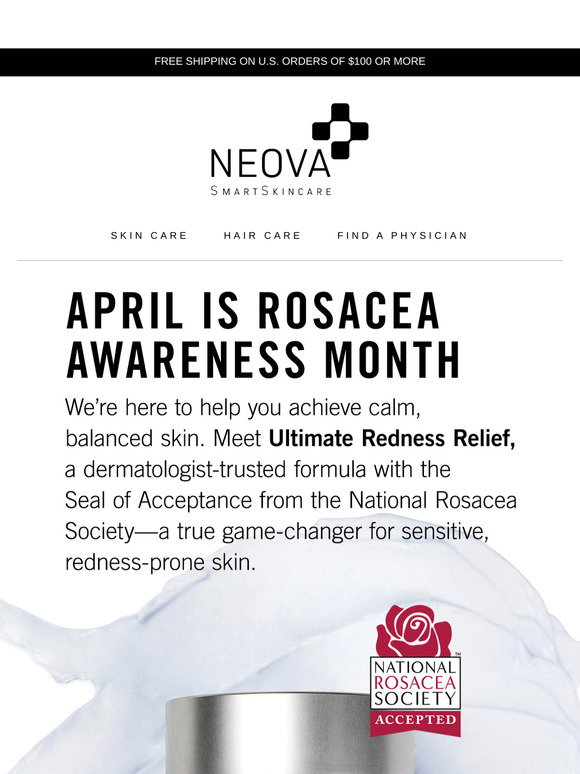 NEOVA: Ultimate Redness Relief for Rosacea Awareness Month | Milled