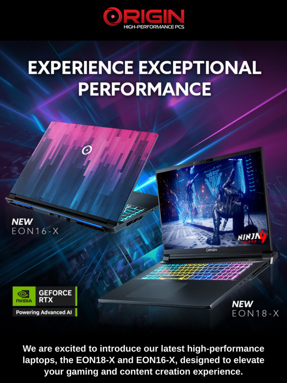 Origin PC: Launching Now: ORIGIN PC's New EON18-X and EON16-X Laptops ...