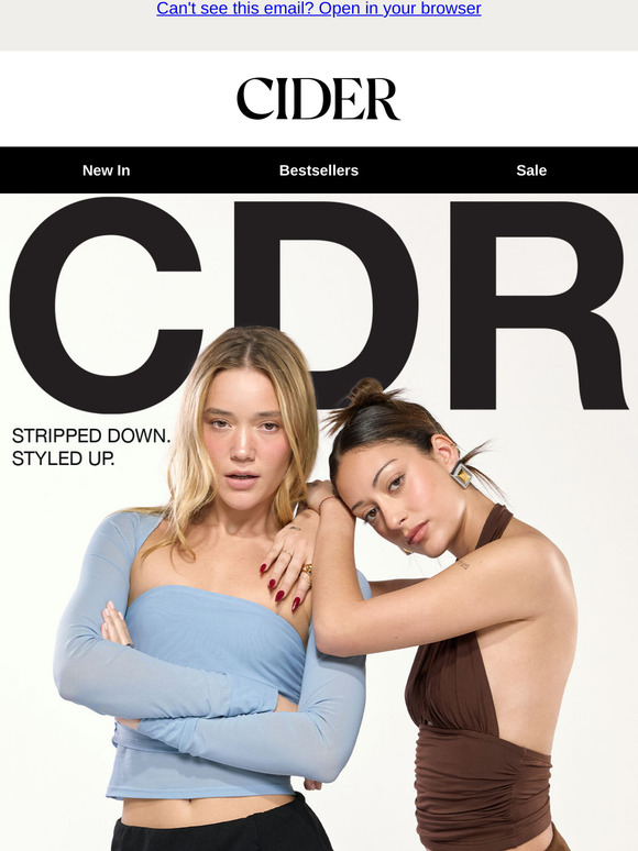 Cider: THIS JUST IN: CDR ESSENTIALS 🤍😇 | Milled