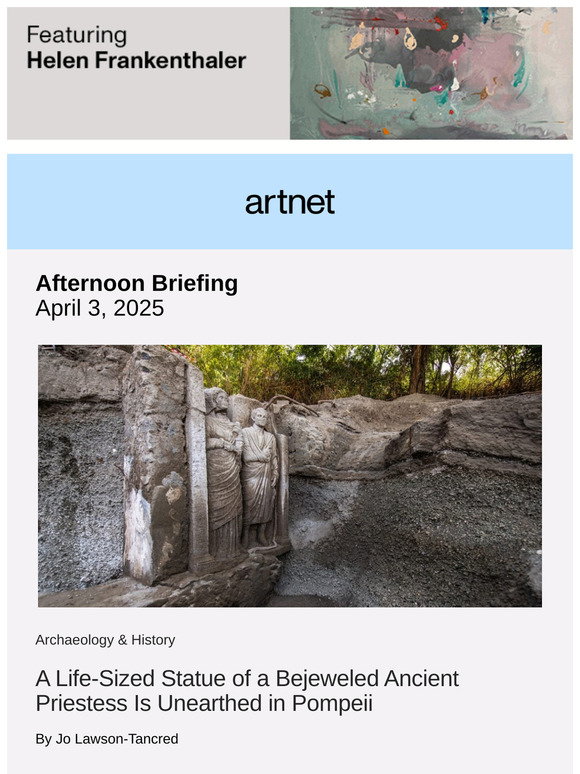 Artnet: Ancient Priestess Statue Unearthed in Pompeii | Milled