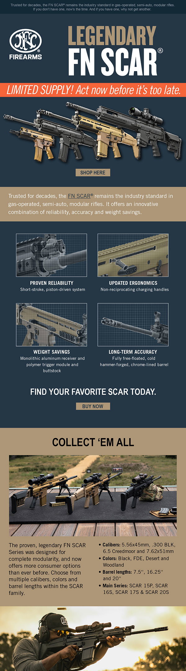 Guns.com: Limited Supply — The Legendary FN SCAR® | Milled