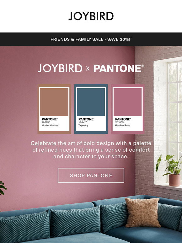 Joybird: 💙🤎Joybird x Pantone: New colors & fabrics added | Milled