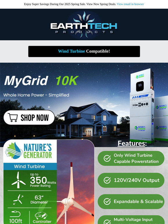 Earthtech Products: 🚀 [NEW] The First 10KW Output Plug & Play 💨⚡️Wind ...