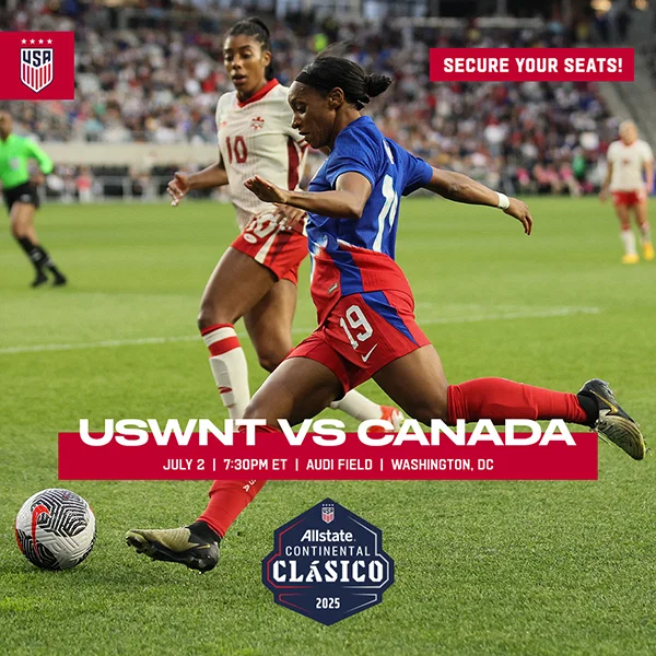 US Soccer: Presale starts now: Allstate Continental Clásico - USWNT vs ...