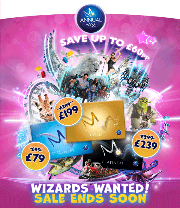 Merlin Annual Pass: Sale Now On!! Make memories with your family! | Milled