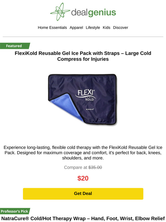 Deal Genius: Chill Out & Play: Flexible Ice Packs & Fun Games! ️🎲 | Milled