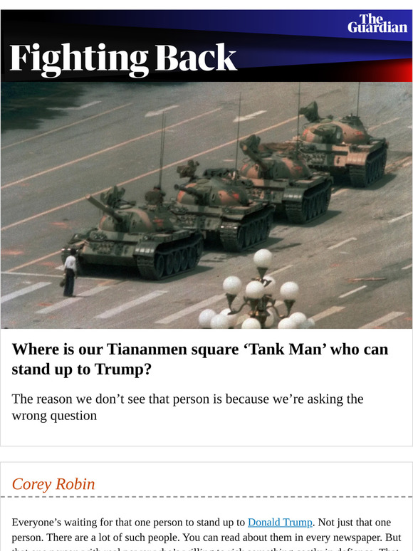 The Guardian: Where is our Tiananmen square ‘Tank Man’ who can stand up ...