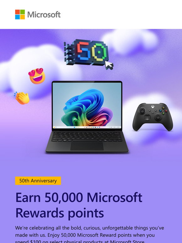 Microsoft: Celebrate 50 years of Microsoft with limited-time offers ...