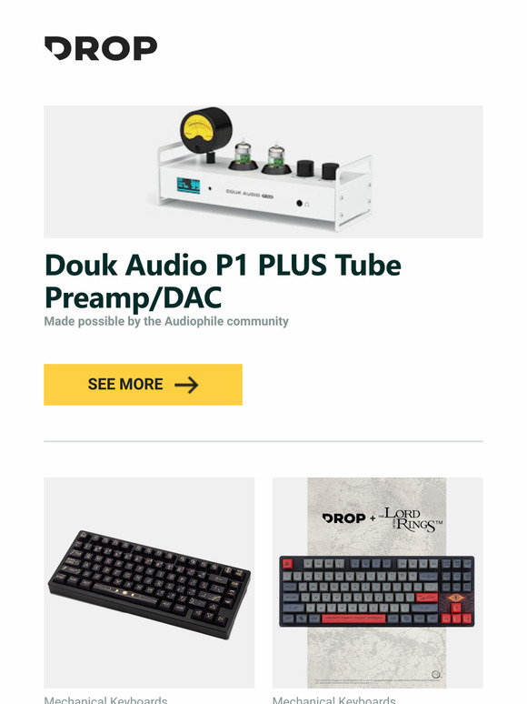 Drop: Douk Audio P1 PLUS Tube Preamp/DAC, Waizowl Starry Poems PBT ...