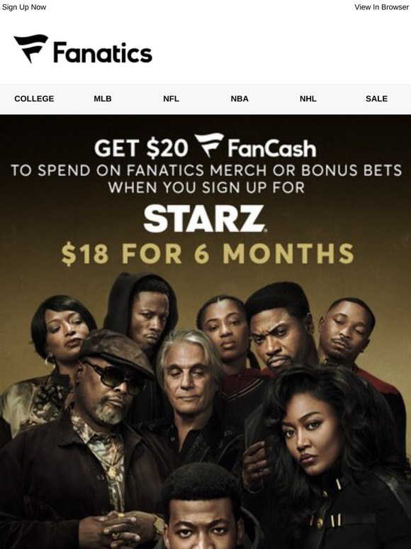 Fanatics: Score $20 FanCash! Stream Power Book III: Raising Kanan on ...