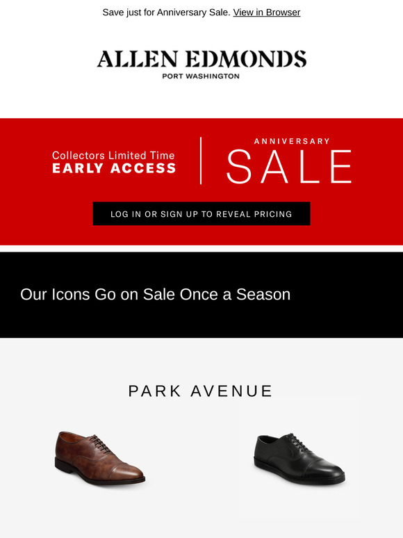 Allen Edmonds Email Newsletters: Shop Sales, Discounts, and Coupon Codes