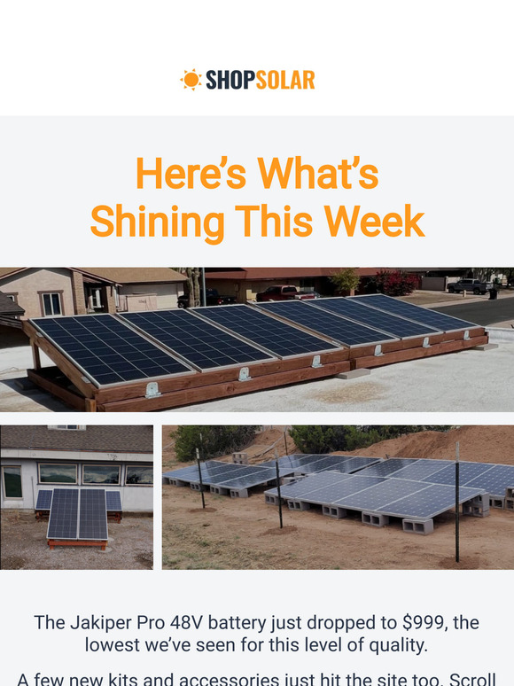 Shop Solar: Sunday Solar Savings ☀️ | Milled