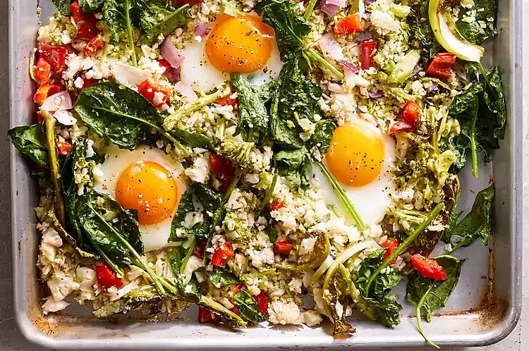 Martha Stewart: Sheet-Pan Vegetable Hash With Eggs | Milled