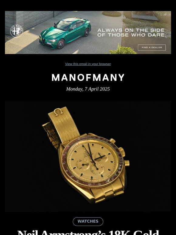 Man of Many: Neil Armstrong’s 18K Gold Omega Speedmaster Professional ...