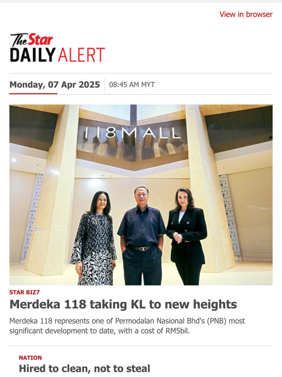 The Star: Merdeka 118 taking KL to new heights | Milled