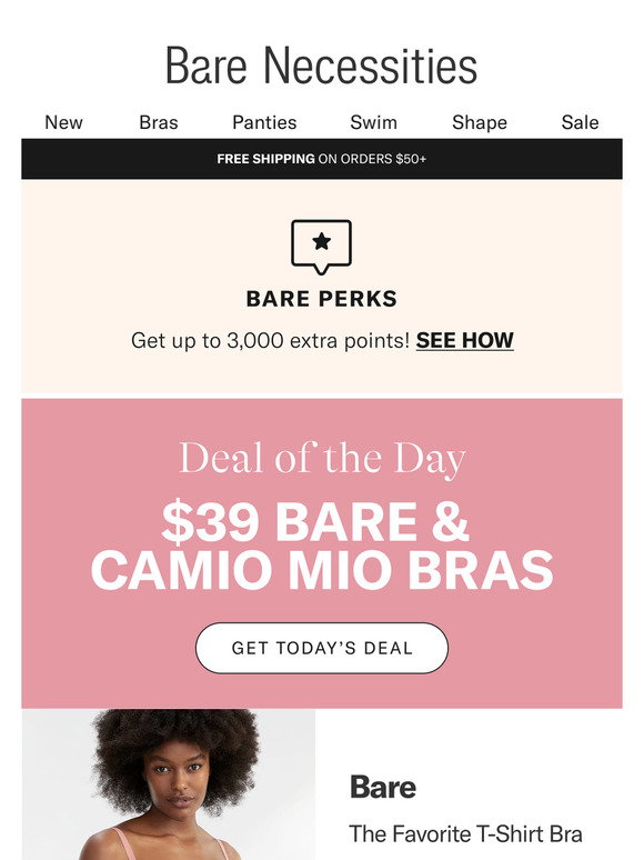 Bare Necessities Email Newsletters: Shop Sales, Discounts, and Coupon Codes