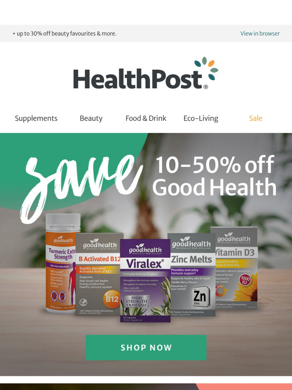 HealthPost: Love Good Health? They're up to 50% off, ! 💚 | Milled