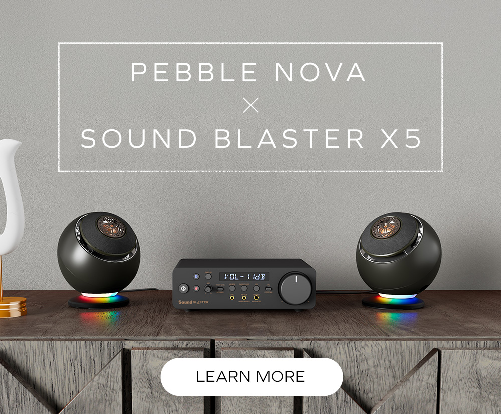 Creative: The Perfect Pair - Creative Pebble Nova x Sound Blaster X5 ...