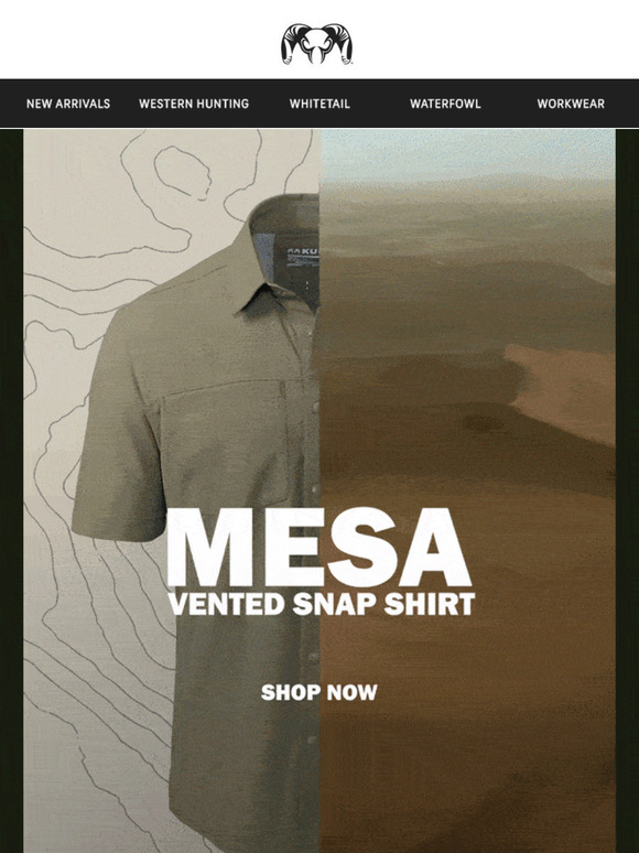 KUIU: New Colors & Restocked – Mesa Vented SS Snap Shirt | Milled