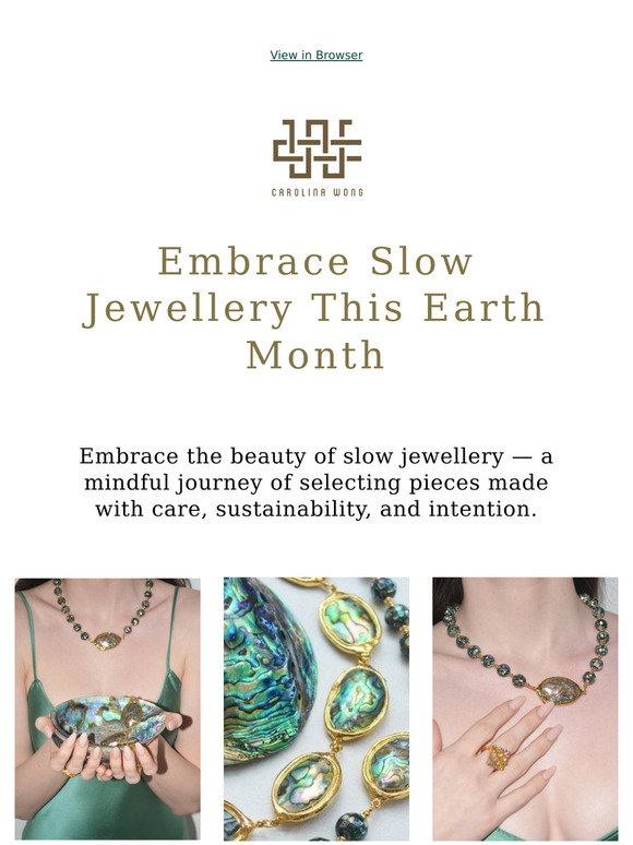 Carolina Wong: Embrace Slow Jewellery This Earth Month | Milled