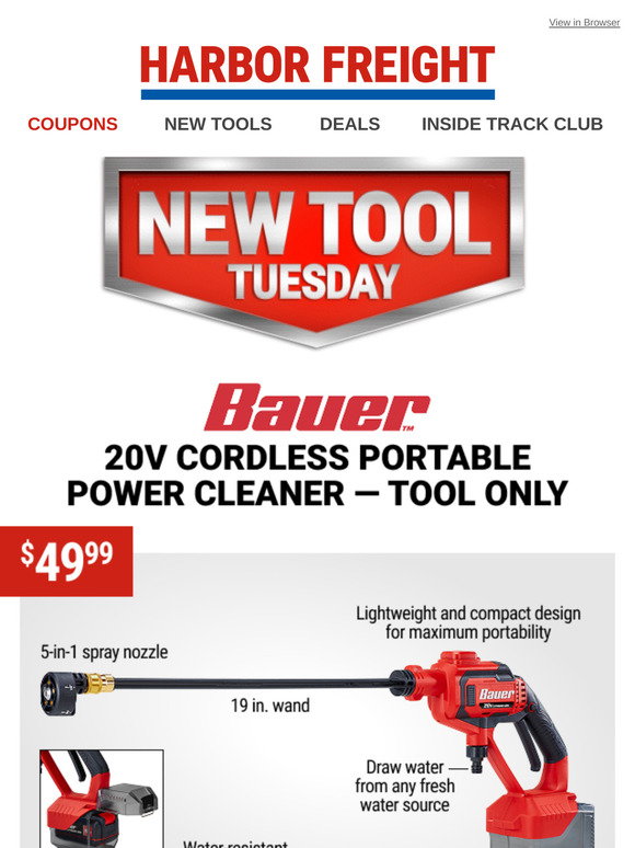 Harbor Freight New Product Alert Milled
