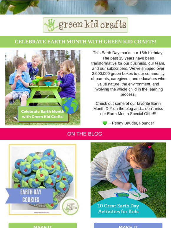 Green Kid Crafts: Earth Day Cookies | 10 STEM Earth Day Activities | Milled